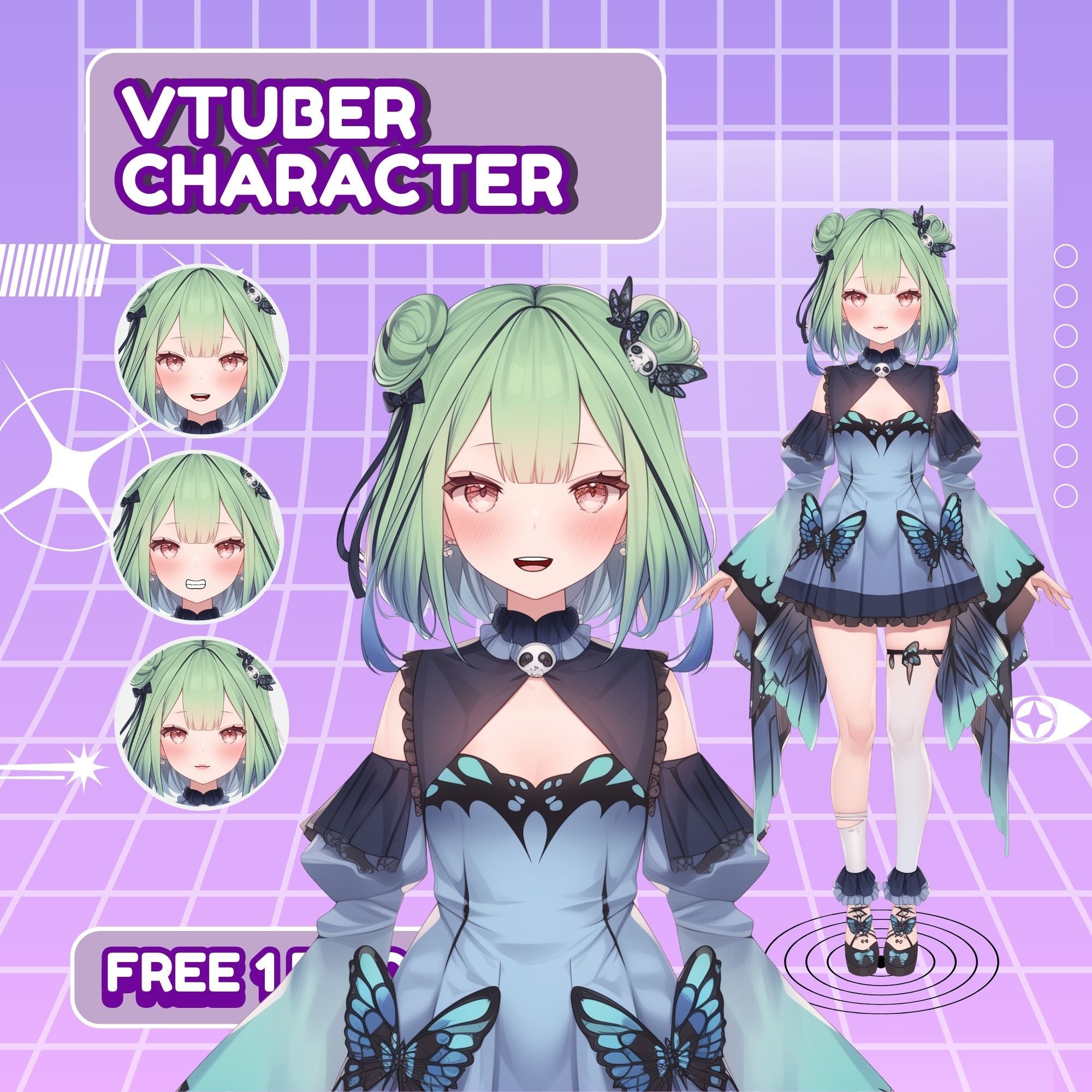 CUSTOM VTUBER LIVE2D Vtuber Model, Vtuber Asset, Custom Vtuber, Vtuber ...