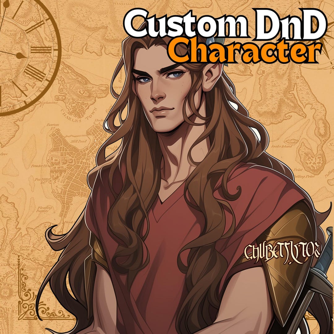Custom Dnd Character Dnd Commission, Custom Fantasy Character, RPG ...