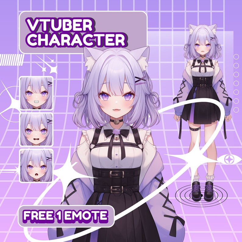CUSTOM VTUBER LIVE2D Vtuber Model, Vtuber Asset, Custom Vtuber, Vtuber ...