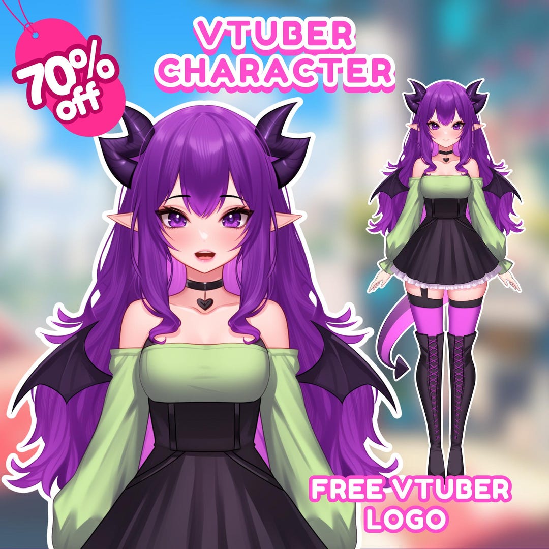 Custom Vtuber Model Commercial Use for Live2d Vtuber Anime Character ...