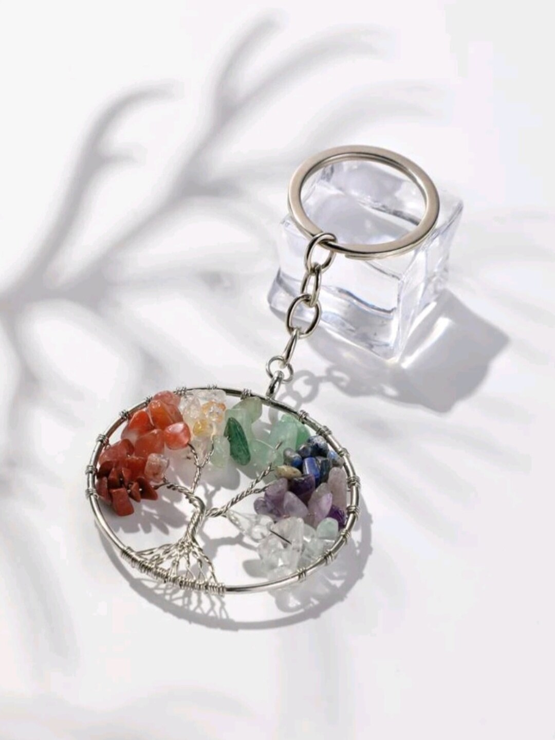 Multicolored Wire Woven Tree of Live Keychain/cute Keychains/gift for ...