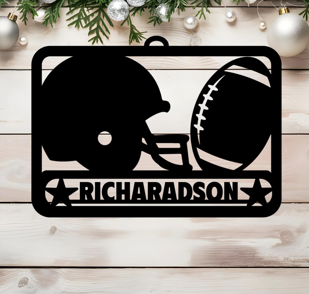 Personalized Metal Sign Football Sign Custom Metal Football Sign ...