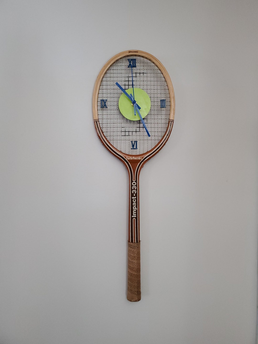 Vintage Wood Tennis Racket Clocks - Etsy