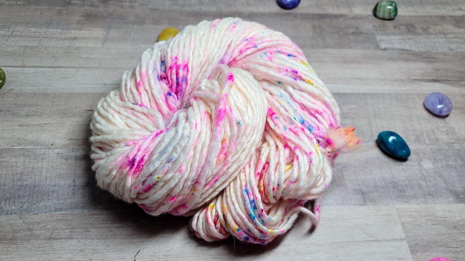 Confetti Pop Bulky Yarn, Custom Hand Dyed, Speckles, 100% Superwash ...