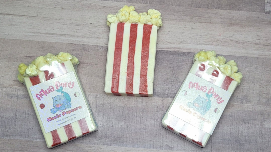 Movie Popcorn Soap, With Shea Butter - Handmade Cold Process - Novelty ...
