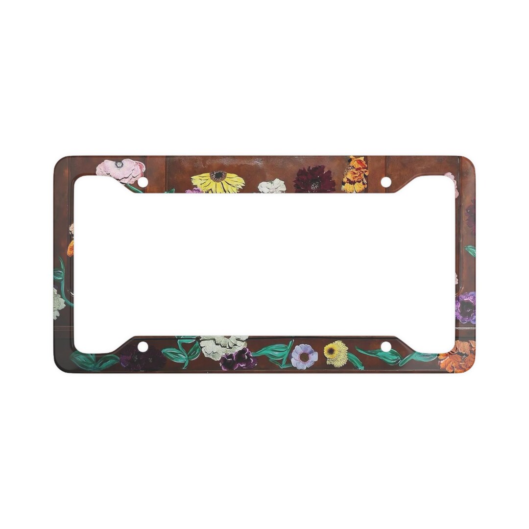 Taylor Swift Floral License Plate Frame Lightweight Aluminum Easy ...