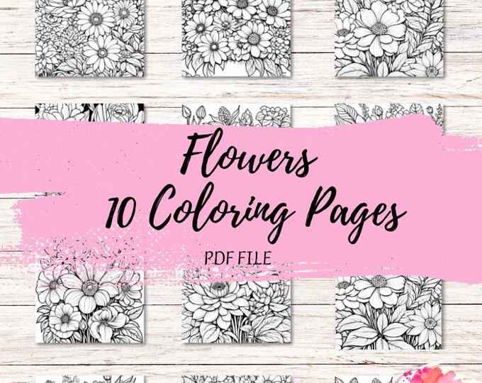 Flowers Coloring Page - Flowers, Coloring Books, Coloring Pages, Flower ...