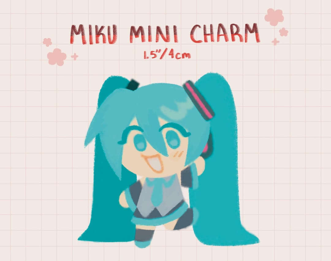 Miku 1.5" Mini Charm - Etsy