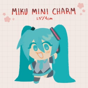 Miku 1.5" Mini Charm - Etsy