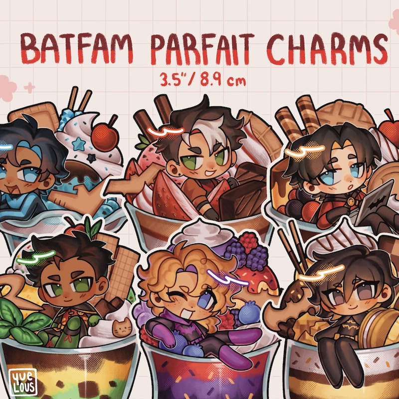 Batfam Acrylic Keychains - Etsy