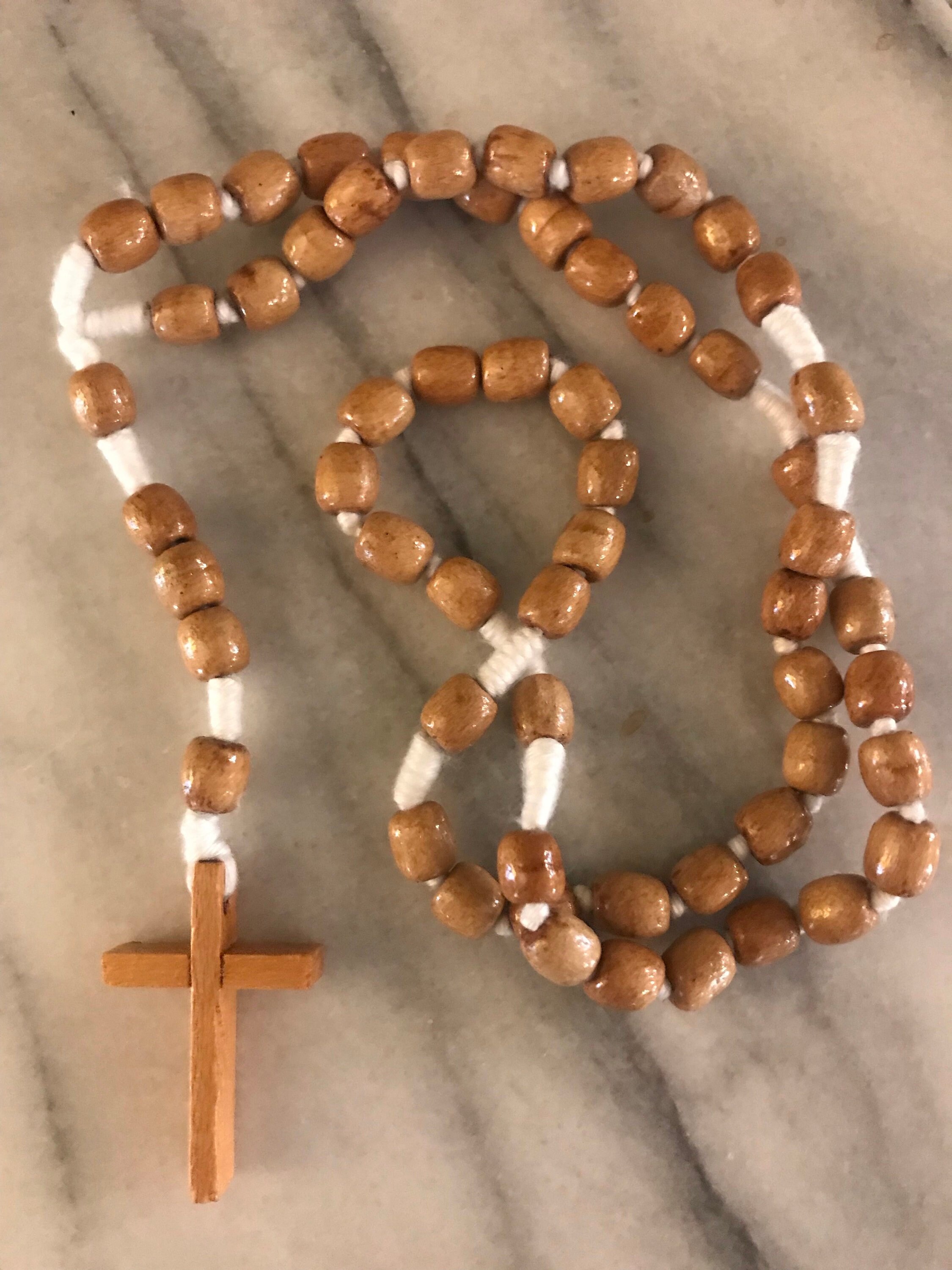 Simple Wooden Rosary - Etsy