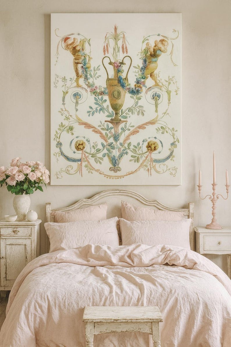 French Neoclassical Art Print From the Louvre, 18th Century Versailles ...