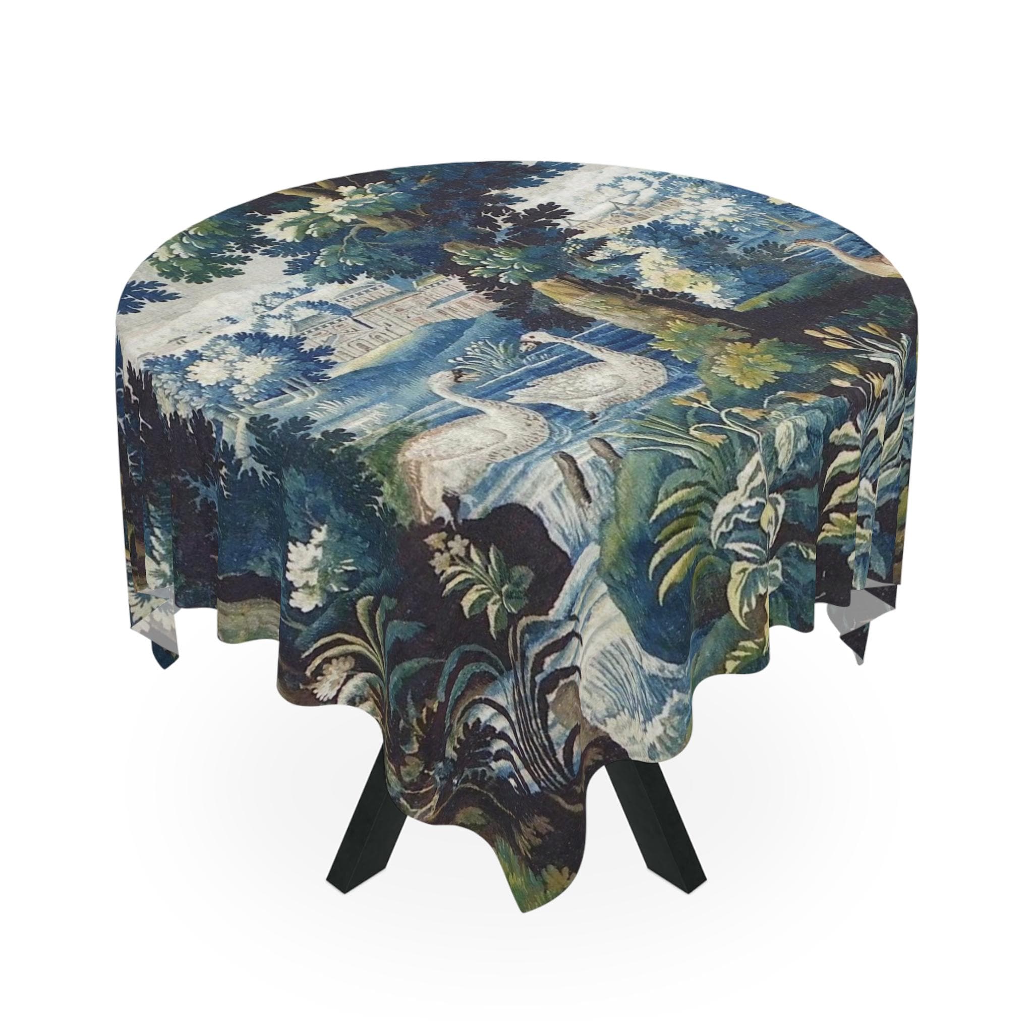 French Verdure Tapestry Tablecloth, Timeless 17th Century Design ...