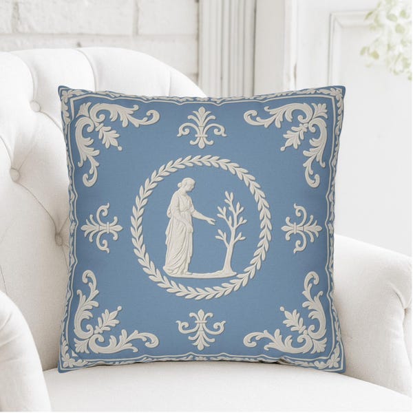 Wedgewood Blue Pillows - Etsy