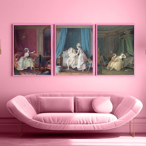 French Rococo Fine Art Print, Elegant Gallery Poster Print, Antique ...