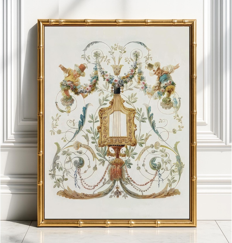 French Neoclassical Art Print From the Louvre, 18th Century Versailles ...