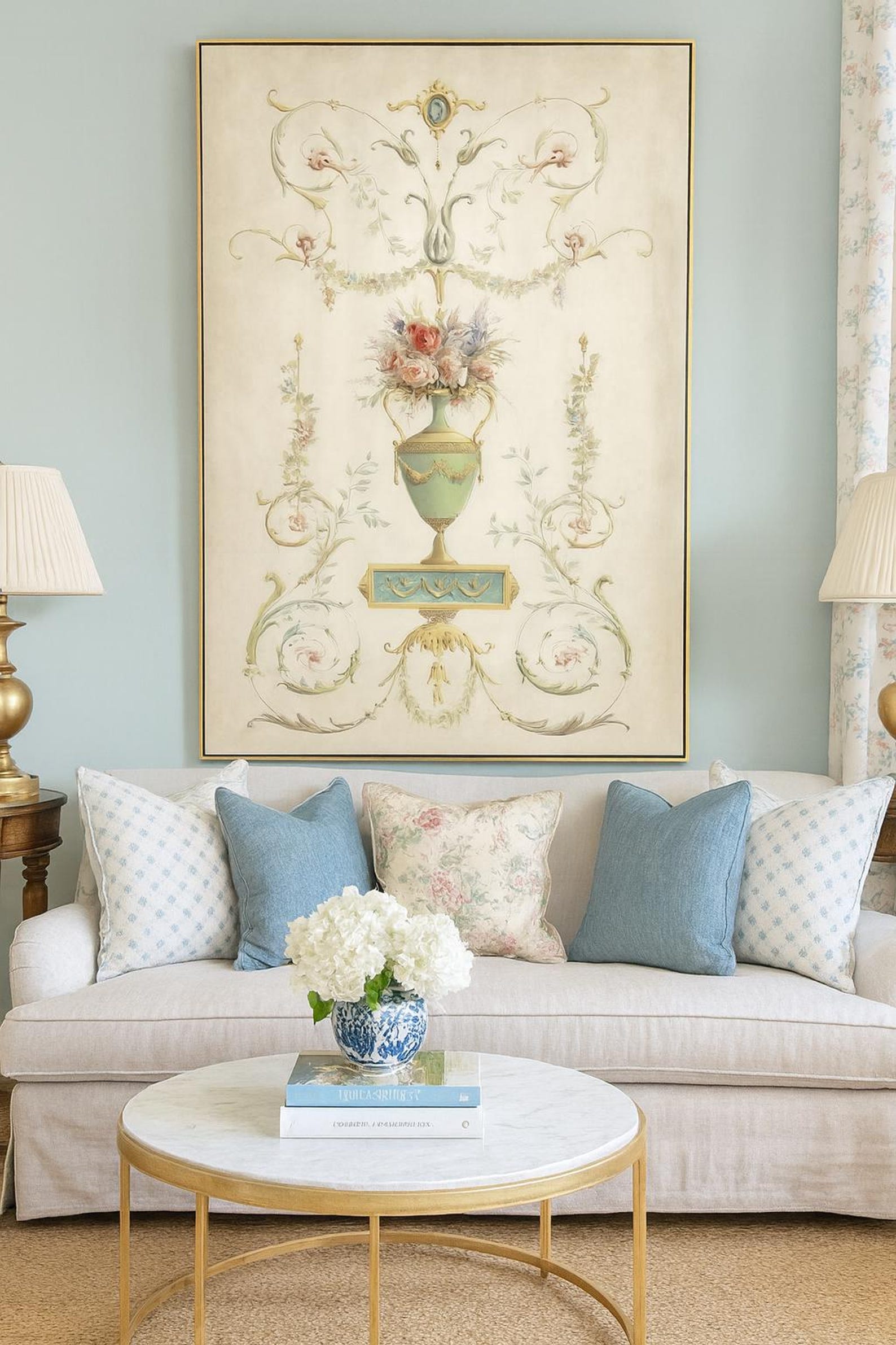 French Neoclassical Fine Art Print, 18th Century Louis XVI Château ...