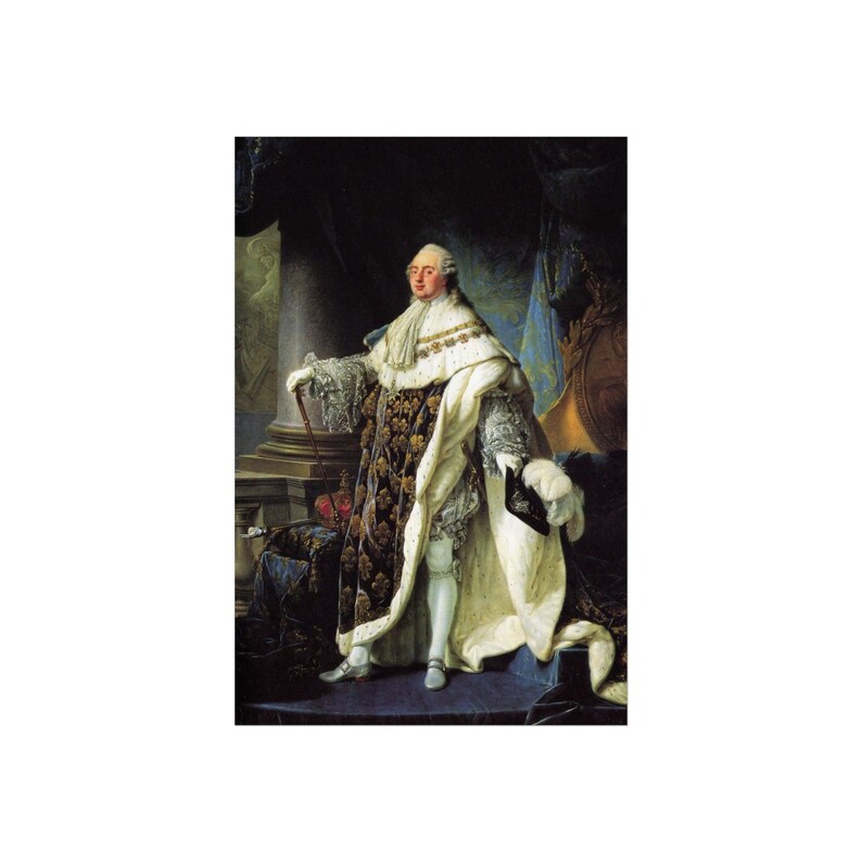 Louis XVI Fine Art Poster, Husband of Queen Marie Antoinette, Last King ...