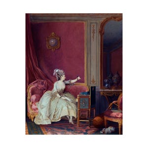 French Rococo Fine Art Print, Elegant Gallery Poster Print, Antique ...