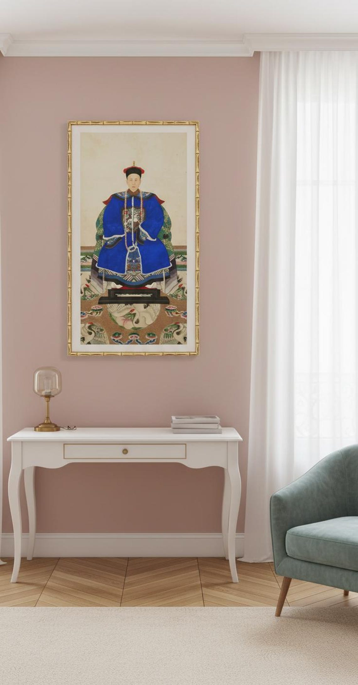 Chinese Ancestor Portrait Art Print: Qing Dynasty Nobleman - Etsy