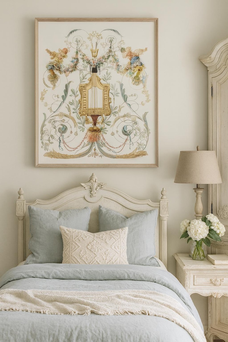 French Neoclassical Art Print From the Louvre, 18th Century Versailles ...