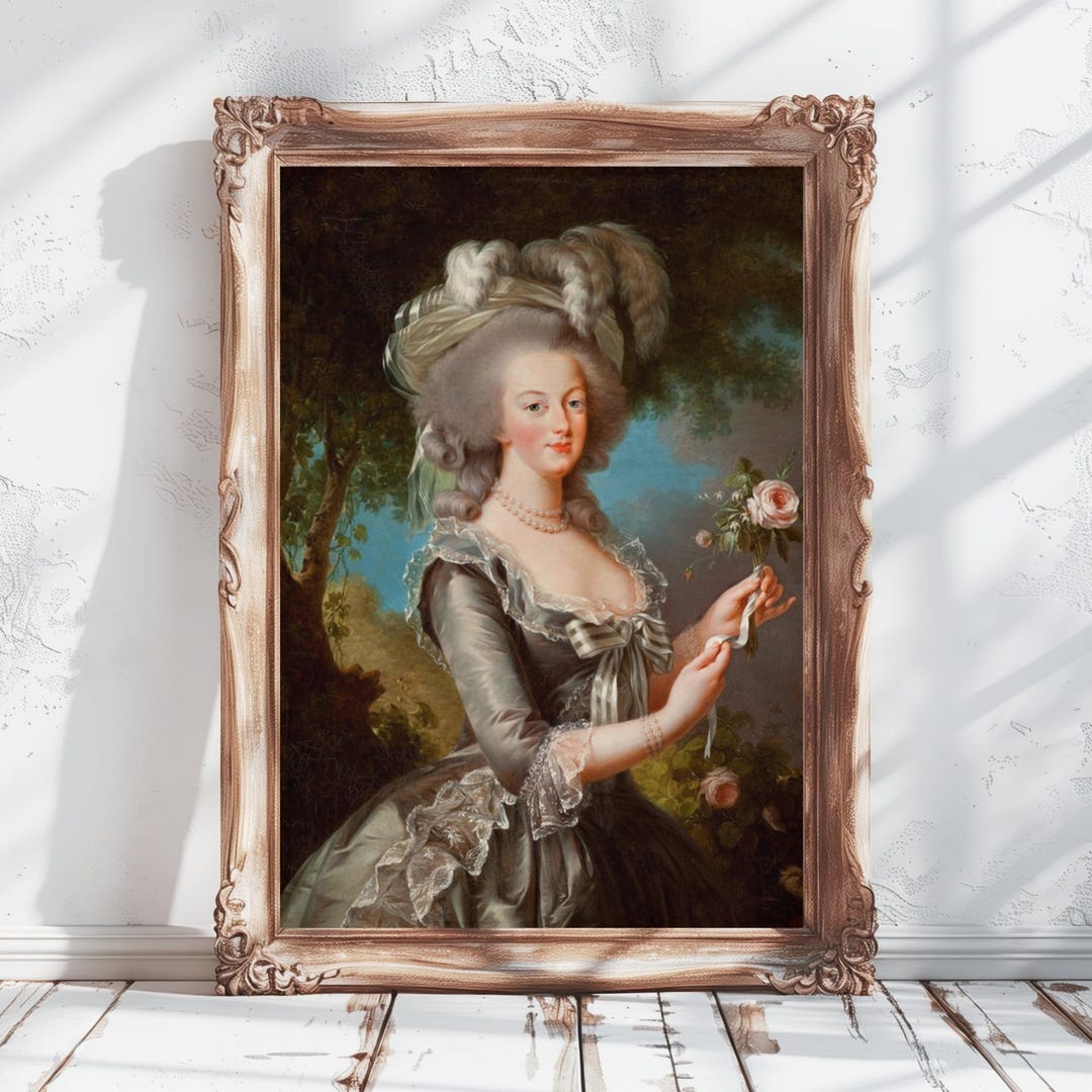 Marie Antoinette Portrait Fine Art Print, Elegant Historical Poster for ...