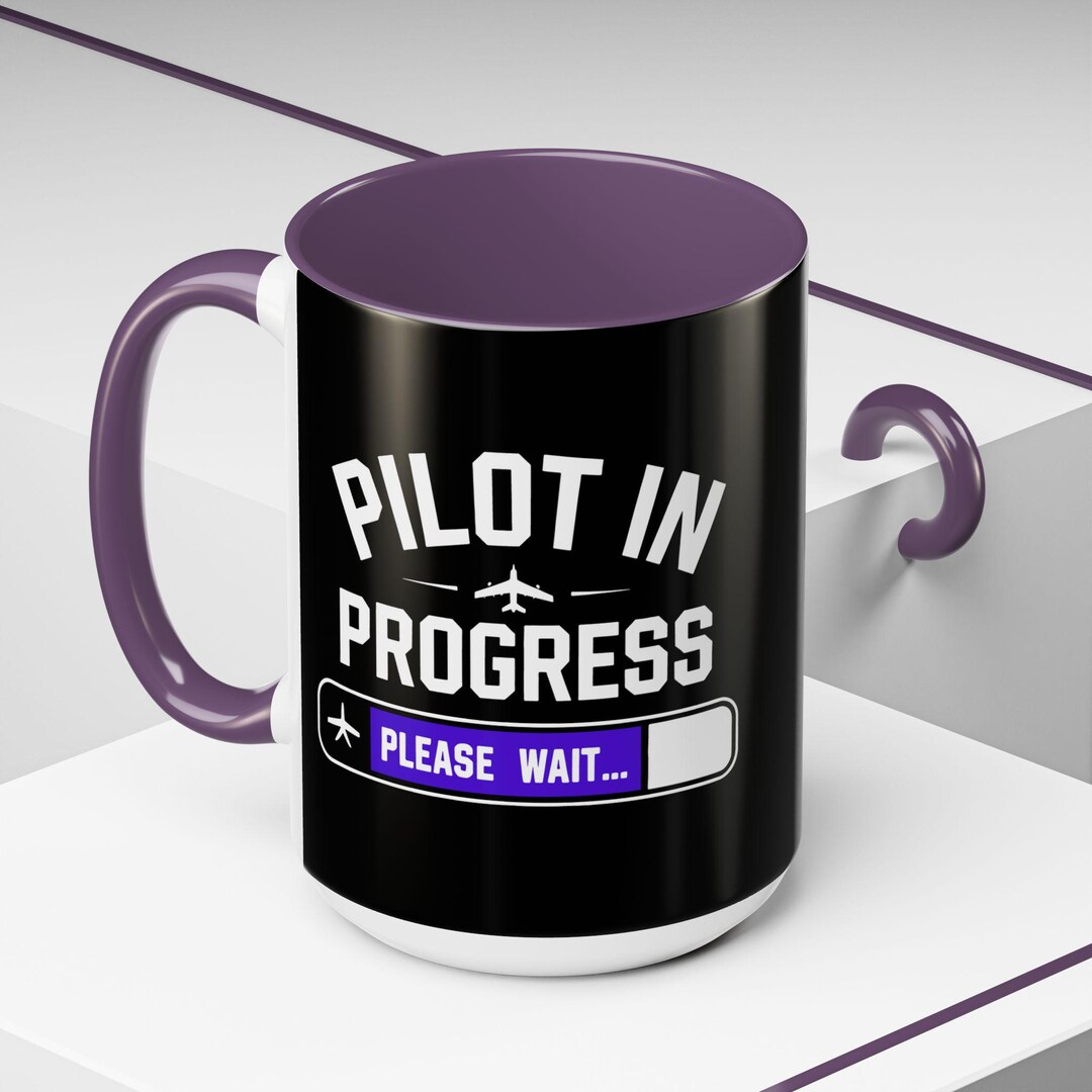 Pilot in Progress Coffee Mug - Fun Pilot Gift, Airplane Lover's Mug ...