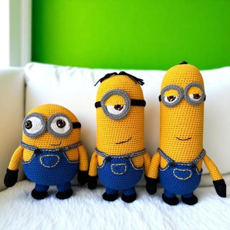 Minion Crochet Amigurumi Pattern | PDF Toy Pattern for Kids | Fun ...