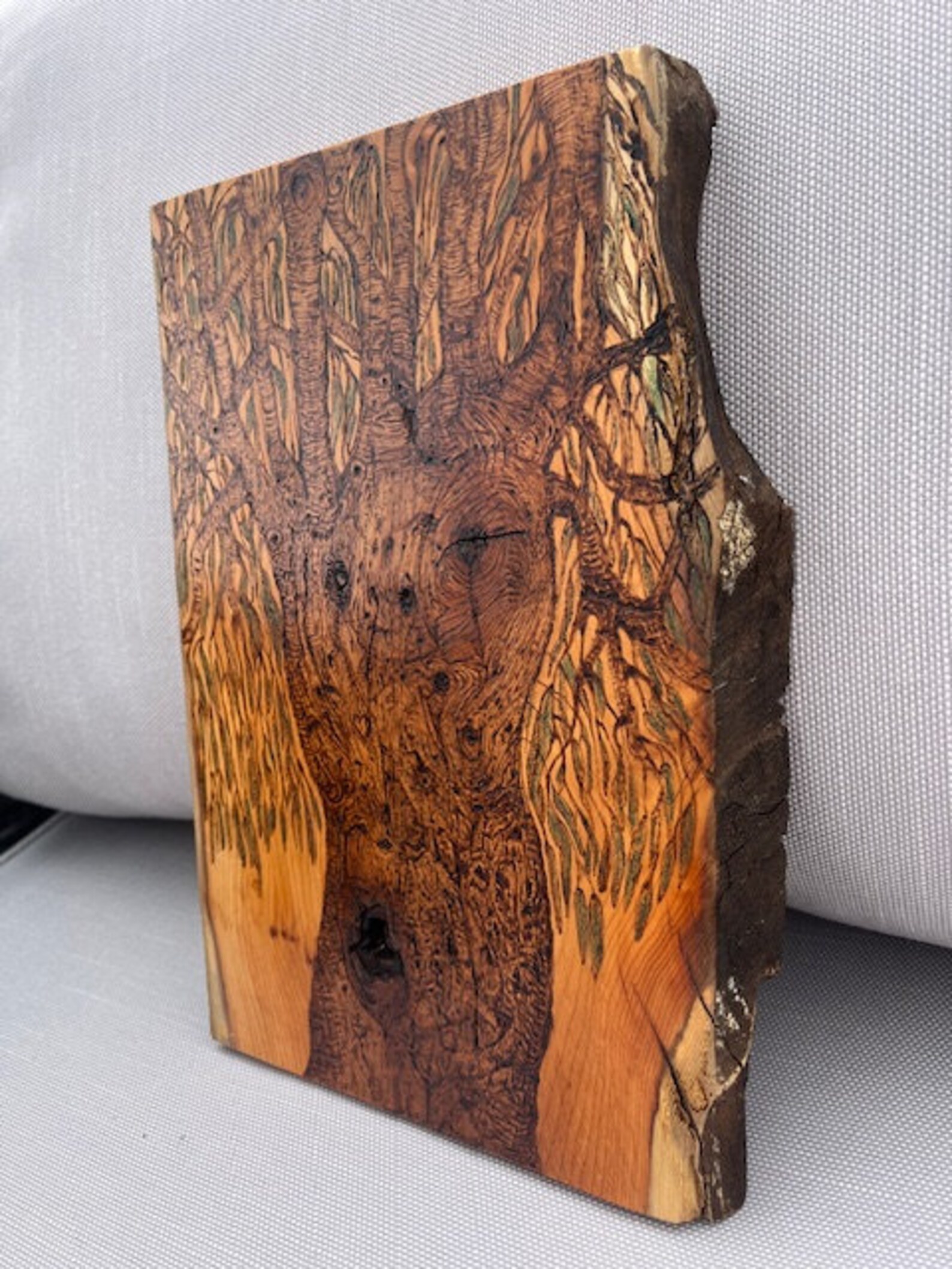 Unique Wood Burning Design Using Top Quality Yew Wood Weeping Willow ...