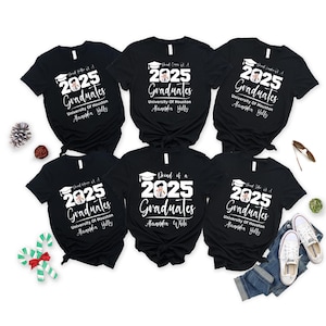 Personalized Graduation T-shirt 2025, Proud Graduate Family Matching T ...