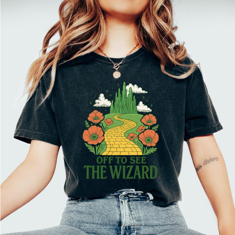 Comfort Colors® Wizard Shirt, Retro Yellow Brick Road Tee, Magical ...