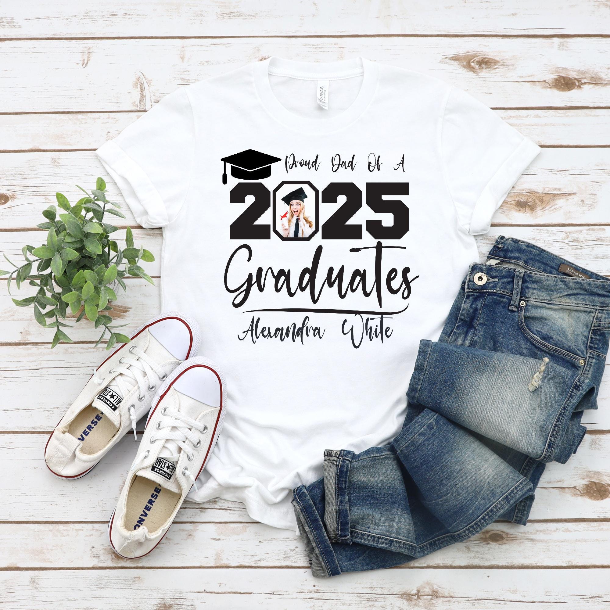 Personalized Graduation T-shirt 2025, Proud Graduate Family Matching T ...
