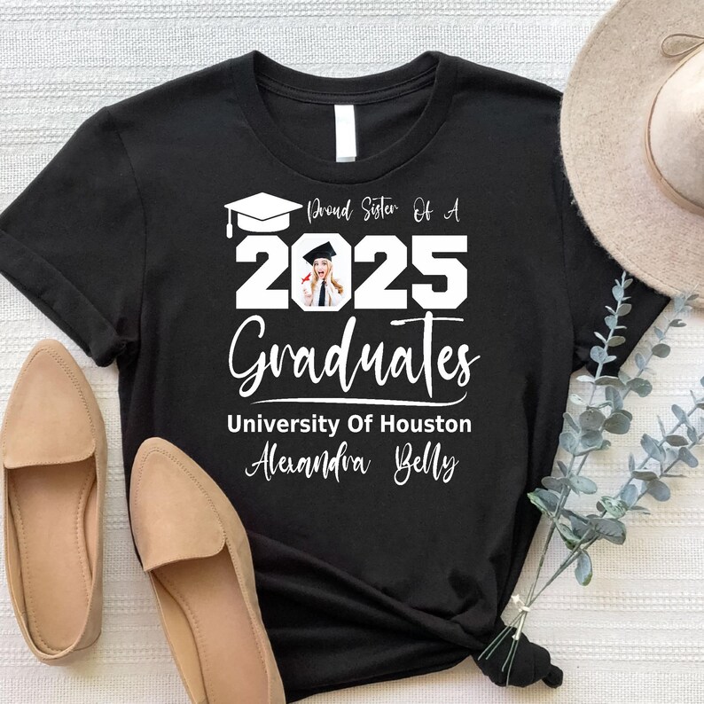 Personalized Graduation T-shirt 2025, Proud Graduate Family Matching T ...