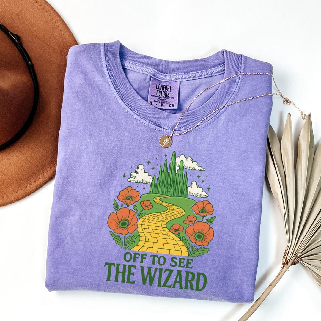Comfort Colors® Wizard Shirt, Retro Yellow Brick Road Tee, Magical ...