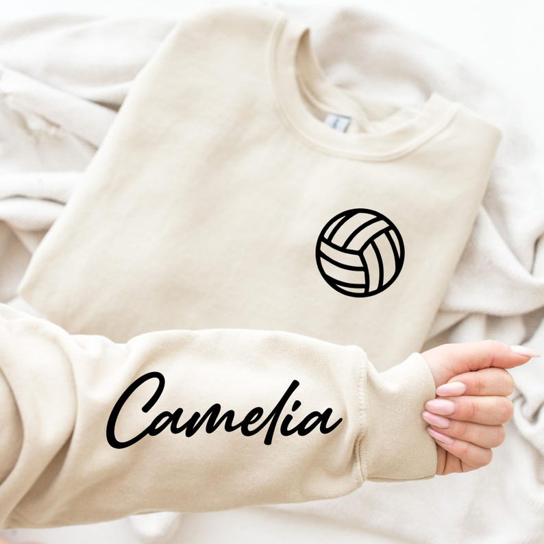 Custom Name Volleyball Sweatshirt,personalized Volleyball Sweatshirt ...