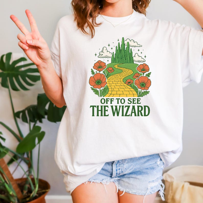 Comfort Colors® Wizard Shirt, Retro Yellow Brick Road Tee, Magical ...
