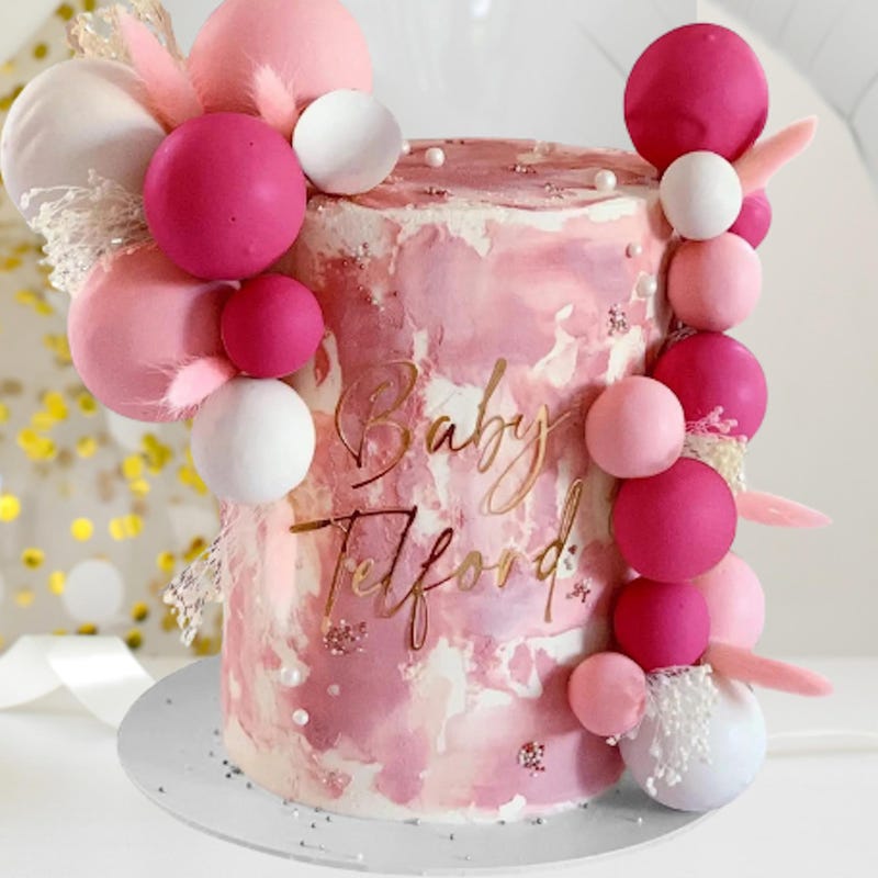 Hot Pink Cake - Etsy