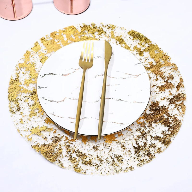 Gold Table Placemats - Etsy
