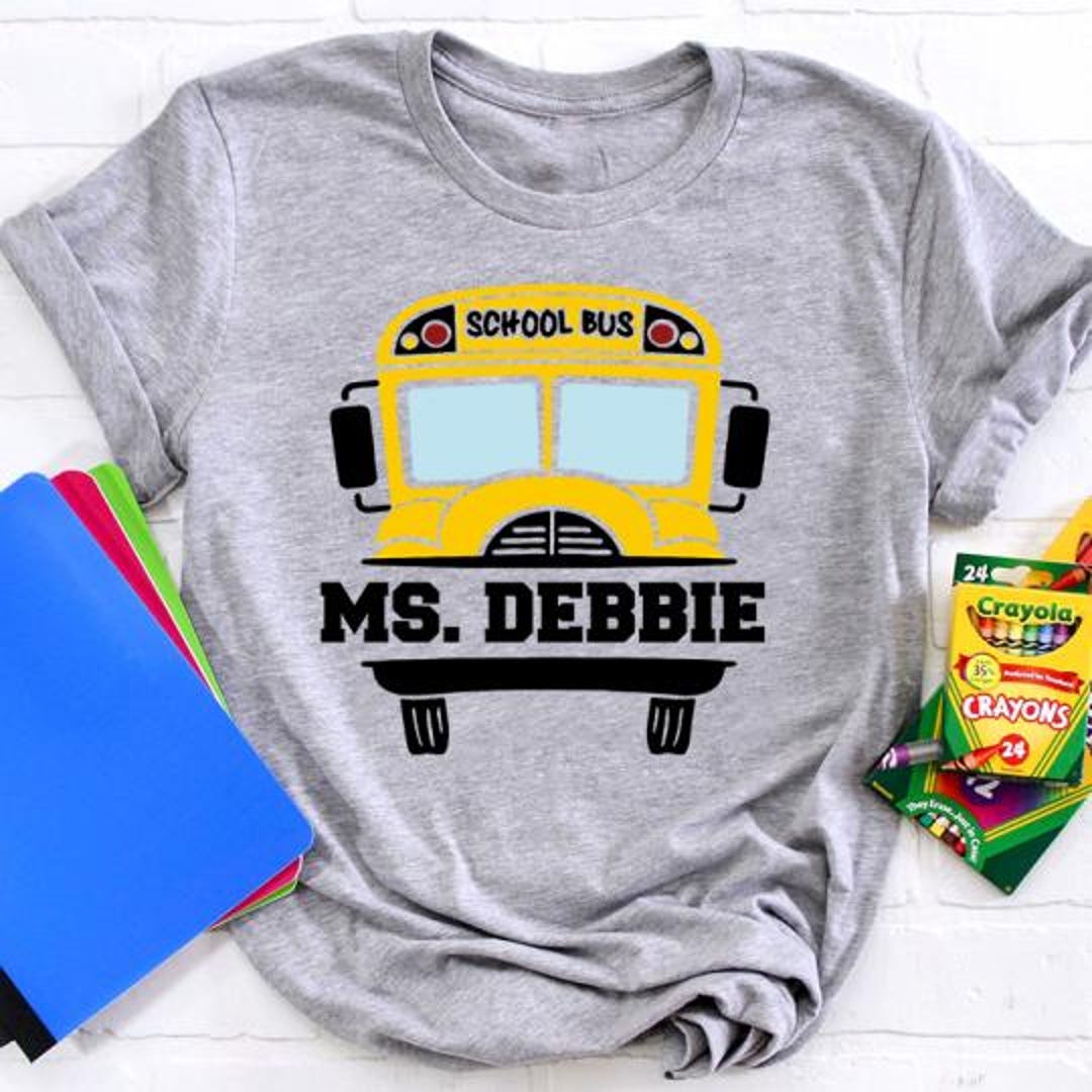 Personalized Back to School Bus Driver Teacher T-shirt, School Bus ...