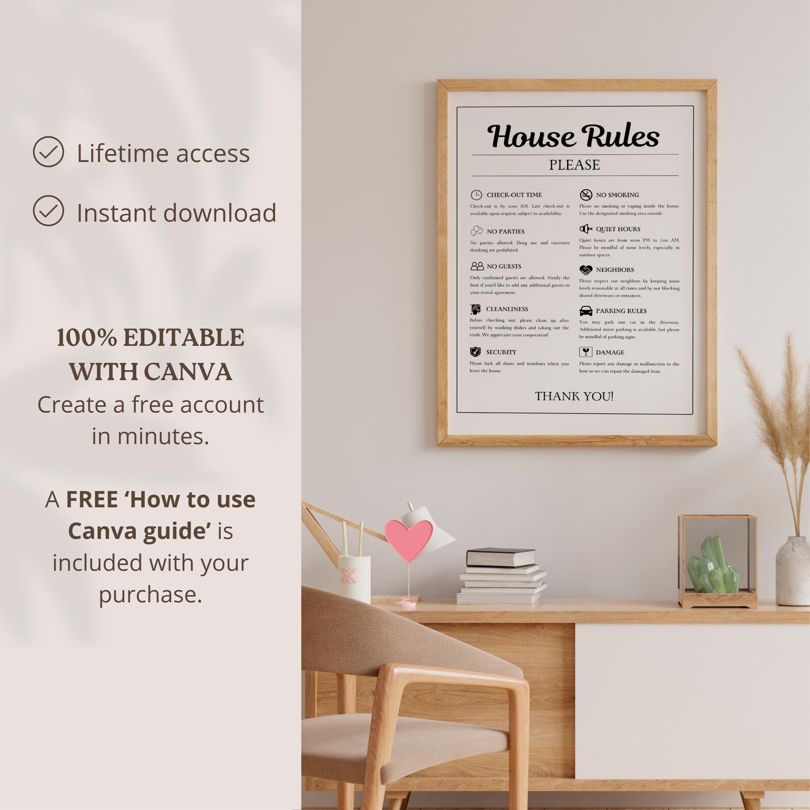 Airbnb House Rules Template, Airbnb Rules Sign, VRBO Sign, House Rules ...