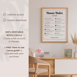 Airbnb House Rules Template, Airbnb Rules Sign, VRBO Sign, House Rules ...