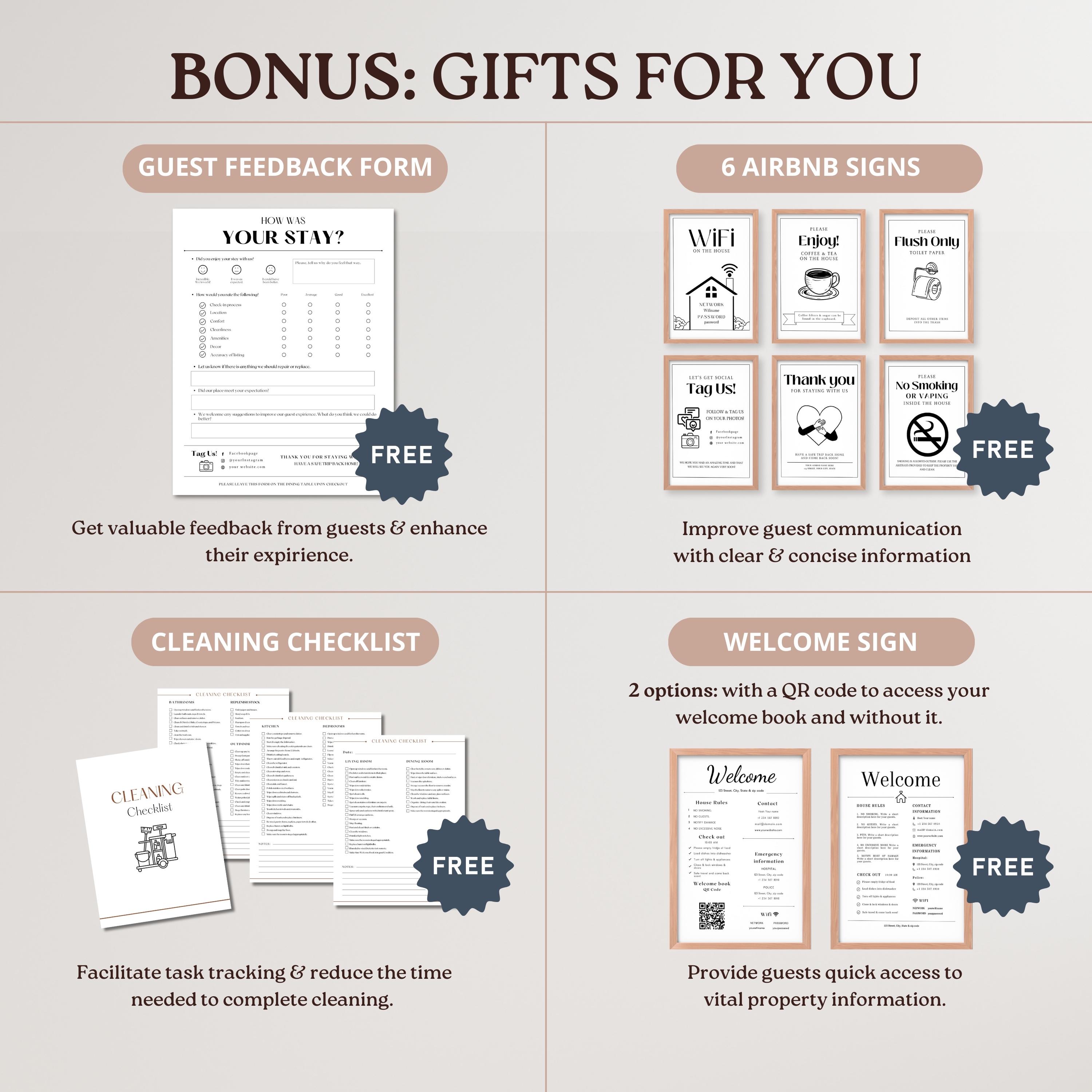 Digital Airbnb Welcome Book, Airbnb Mobile Welcome Book Editable ...