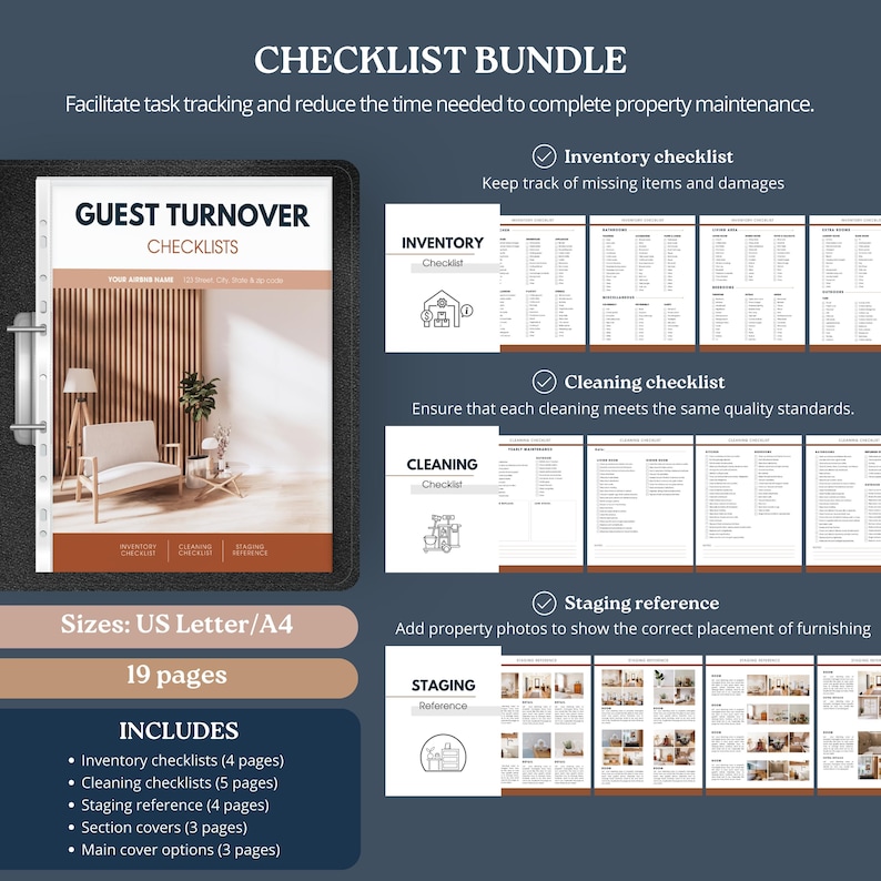 Airbnb Host Mega Bundle, Airbnb Templates, Cleaning Checklist, Digital ...