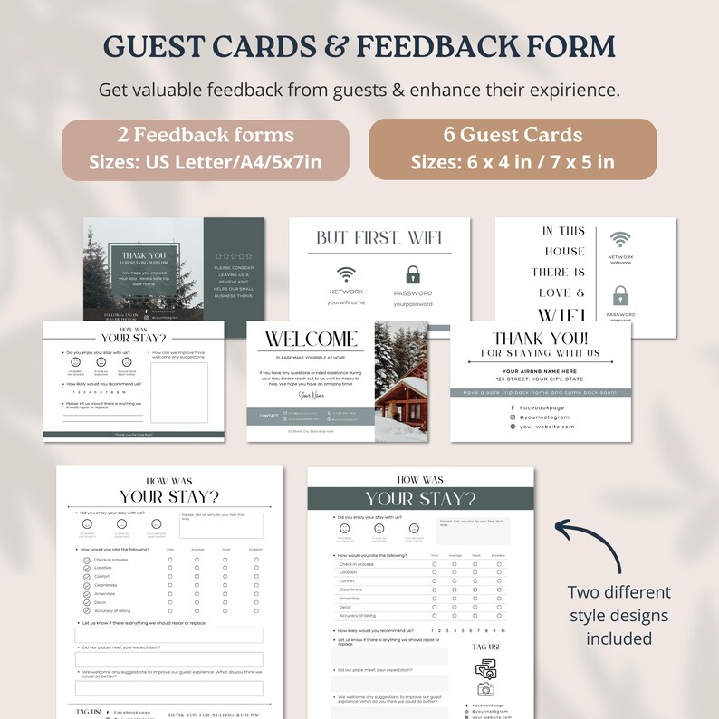 Airbnb Host Bundle Rental Home Bundle Airbnb Templates Airbnb Signs ...