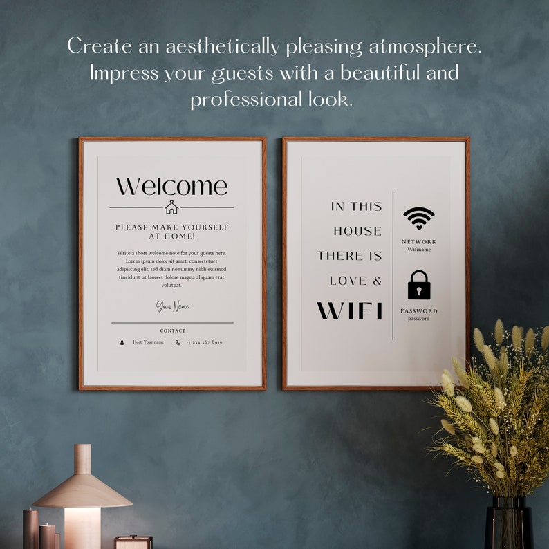 Airbnb Signs Bundle Template, Airbnb Welcome Sign, Airbnb Welcome Book ...