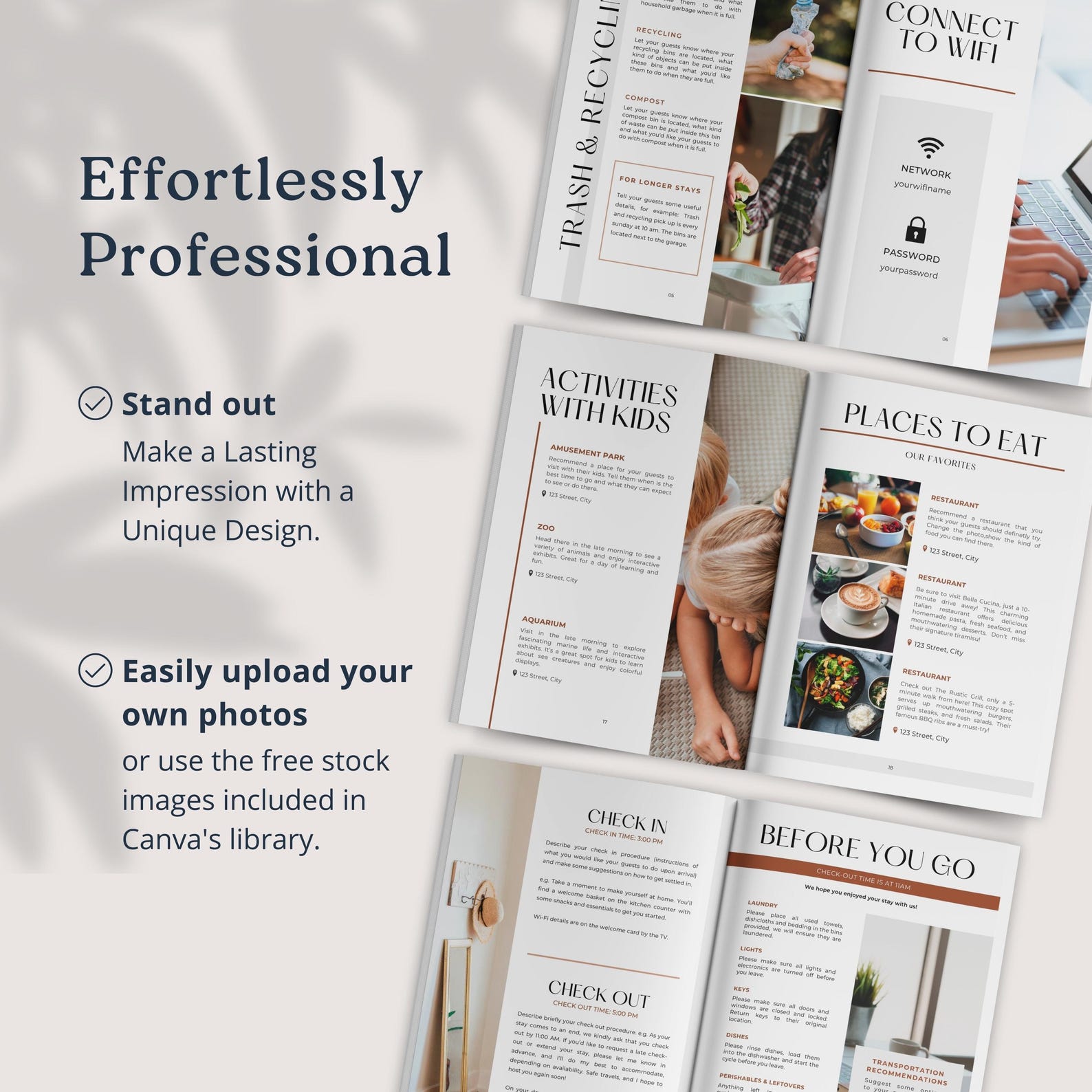 Airbnb Welcome Book Template Vacation Rental Modern Guest Book Airbnb ...