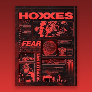 Deep Rock Galactic Poster, 8.5" X 11" Red and Black Wall Art - Etsy