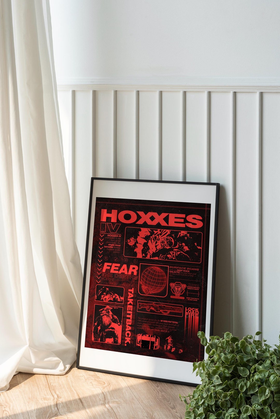 Deep Rock Galactic Poster, 8.5" X 11" Red and Black Wall Art - Etsy