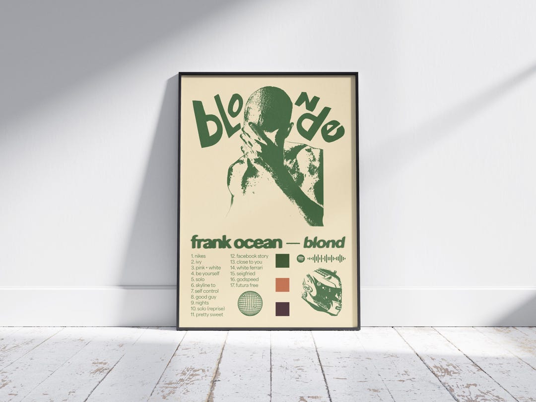 Frank Ocean Blonde Album Poster, 8.5" X 11" - Etsy