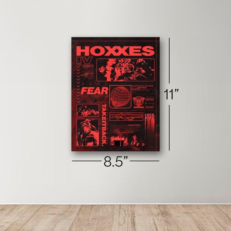 Deep Rock Galactic Poster, 8.5" X 11" Red and Black Wall Art - Etsy